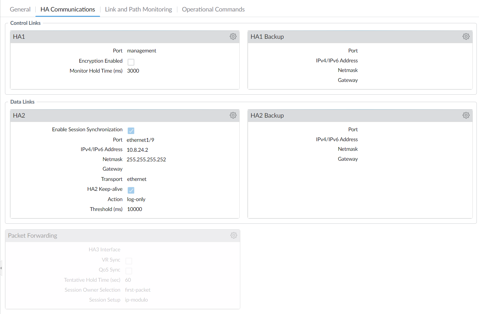 Solved: LIVEcommunity - PA-445 HA Active-Passive , Primary FW shows as Non-functional (Link down ...